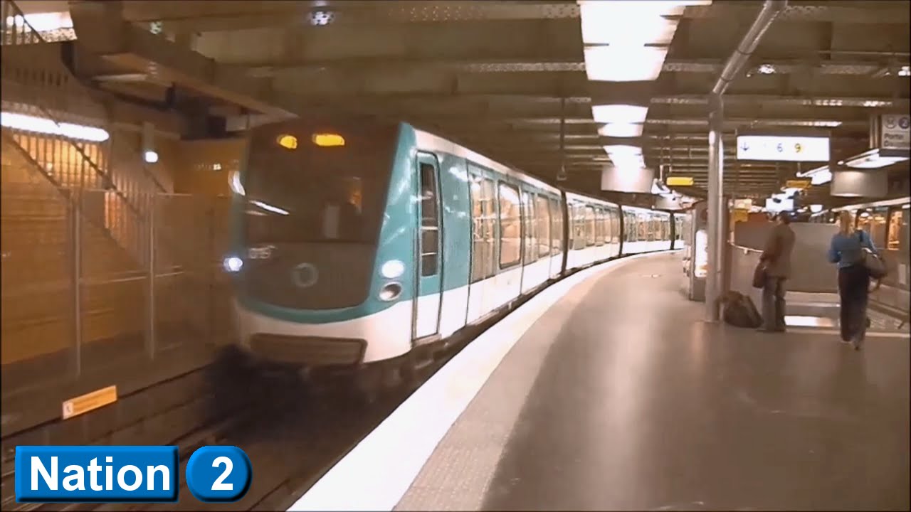 Métro de Paris : Nation | Ligne 2 ( RATP MF01 ) - YouTube