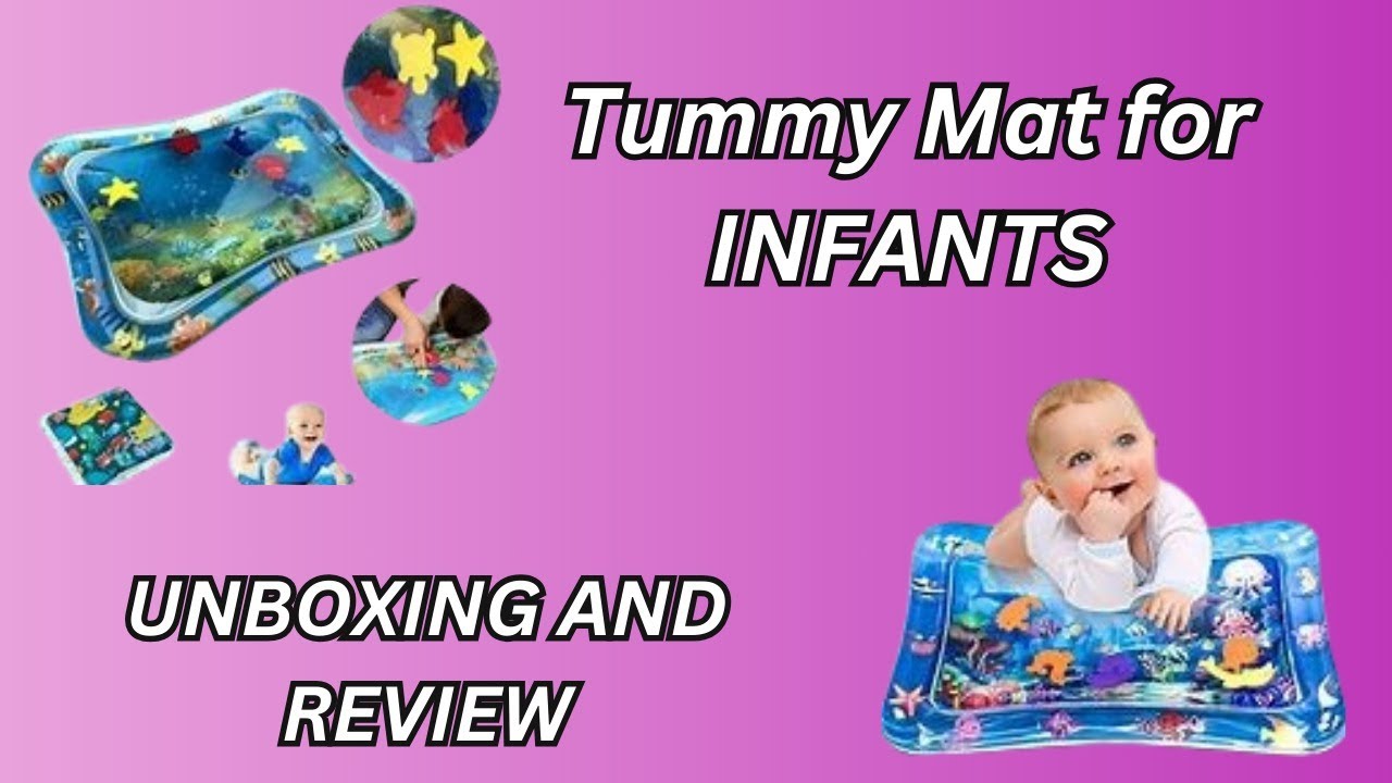 Water tummy mat for tummy time - YouTube