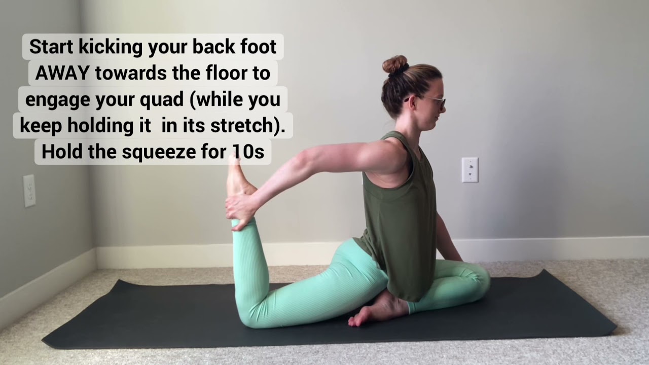 Pigeon Pose On The Back