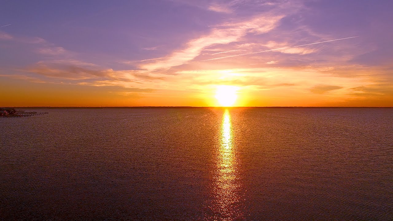 April Sunset at Lavallette - YouTube