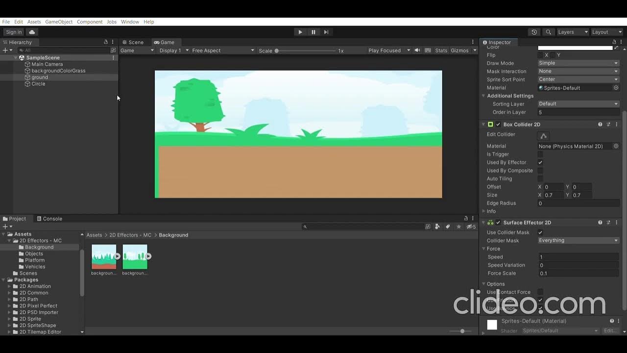 2d effectors in unity - YouTube