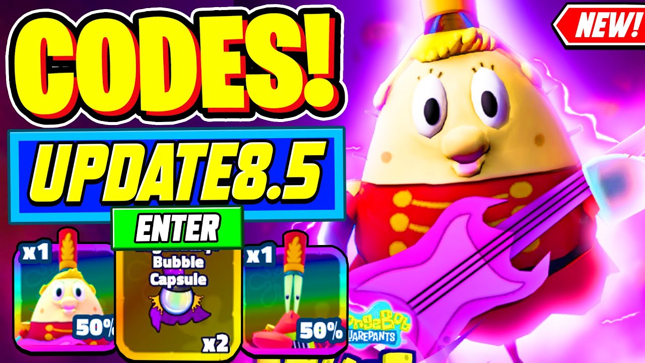 ⚠️New⚠️ ALL WORKING UPDATE 8.5 CODES For SpongeBob Tower Defense ...