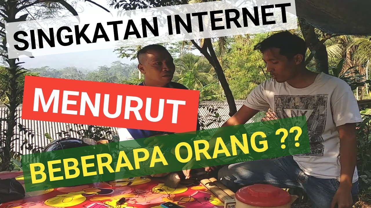 SINGKATAN INTERNET MENURUT MASYARAKAT - YouTube