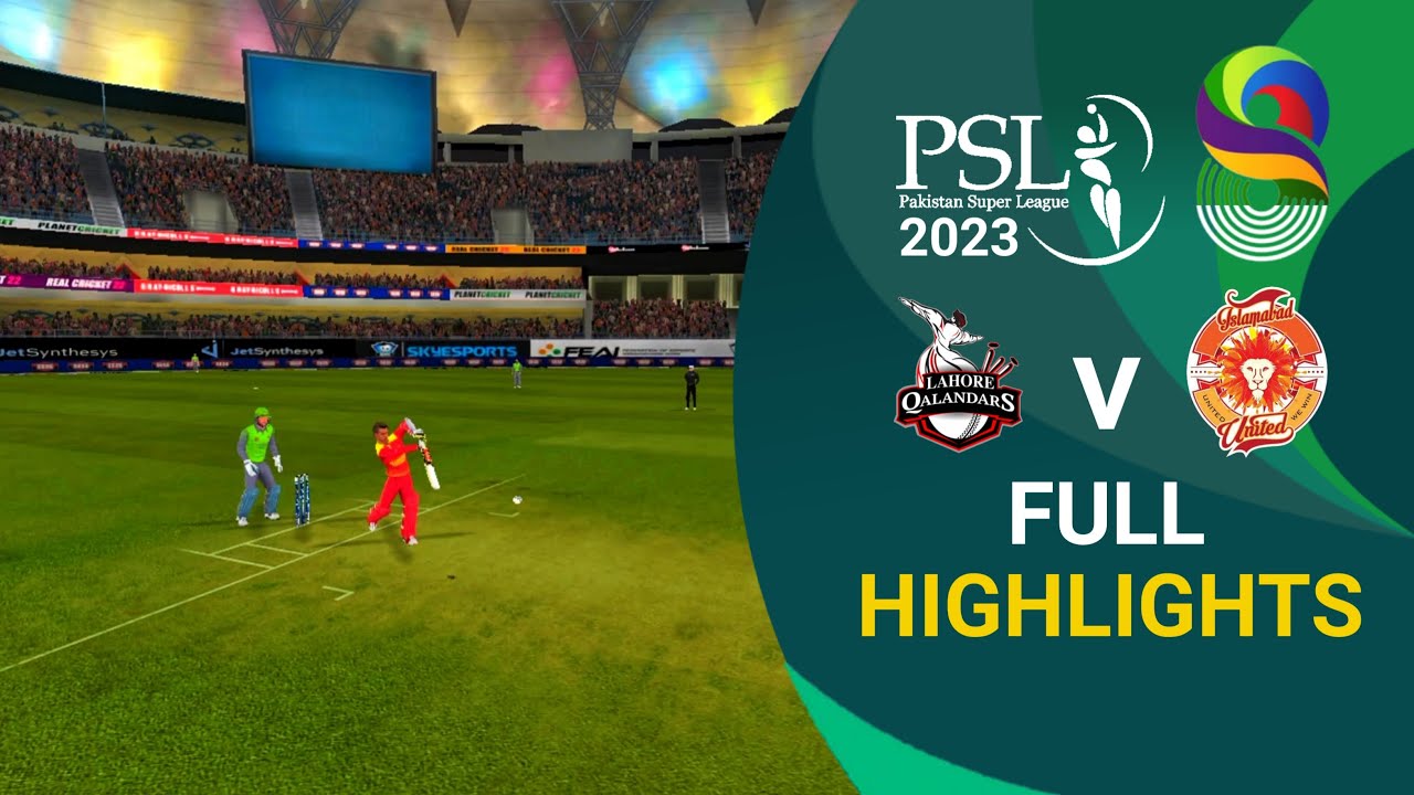 PSL 8 | Eliminator 2 Highlights | LQ Vs IU | Real Cricket 22 - YouTube