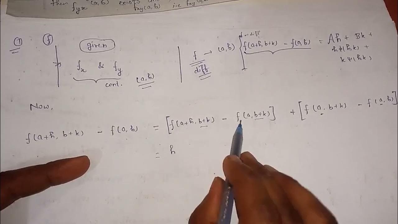 Sufficient Condition For Differentiability || #educationhelp - YouTube