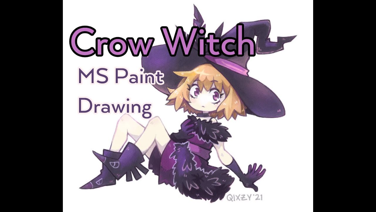 Crow Witch - MS Paint - YouTube