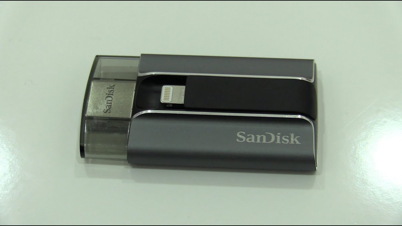 SanDisk iXpand Flash Drive for iPhone and iPad - YouTube