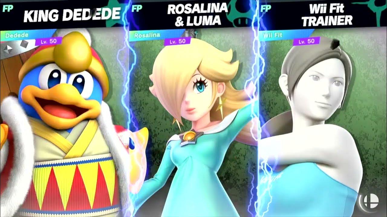 Super Smash Bros Ultimate Amiibo Fights – 11pm Finals Dedede vs Rosalina vs Wii Fit - YouTube