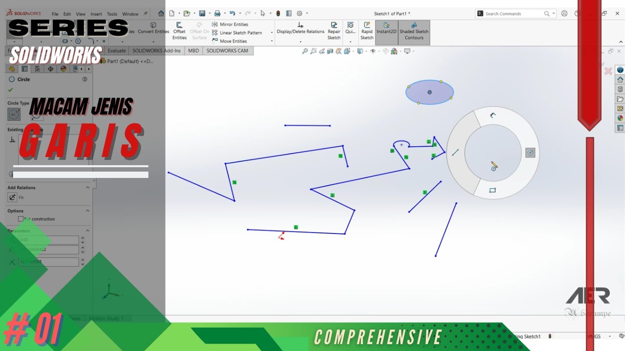 Mengenal Garis (Lines) di Solidworks 2022 | Tutorial Solidworks Stage #01 - AER Bahasa Indonesia ...