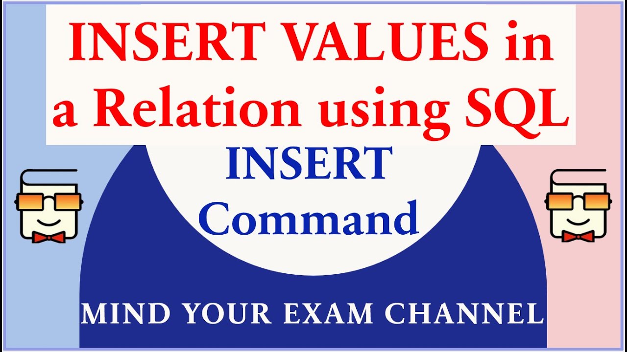 Insert Values In A Table Using Sql Database Insert Into Command