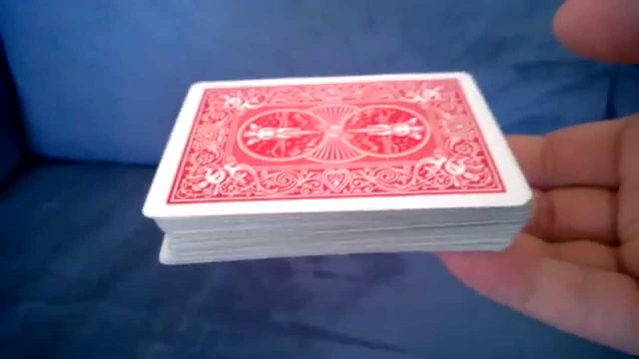 Balance trick (deck of cards) - How to - YouTube