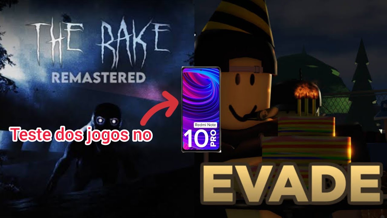 EVADE E THE RAKE REMASTER ROBLOX REDMI NOTE 10 PRO - YouTube