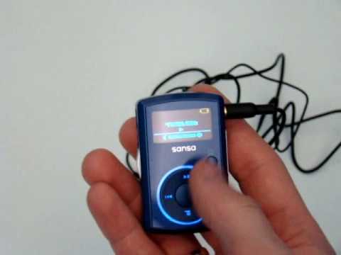 SanDisk Sansa Clip 2 Gb w/FM blue - YouTube