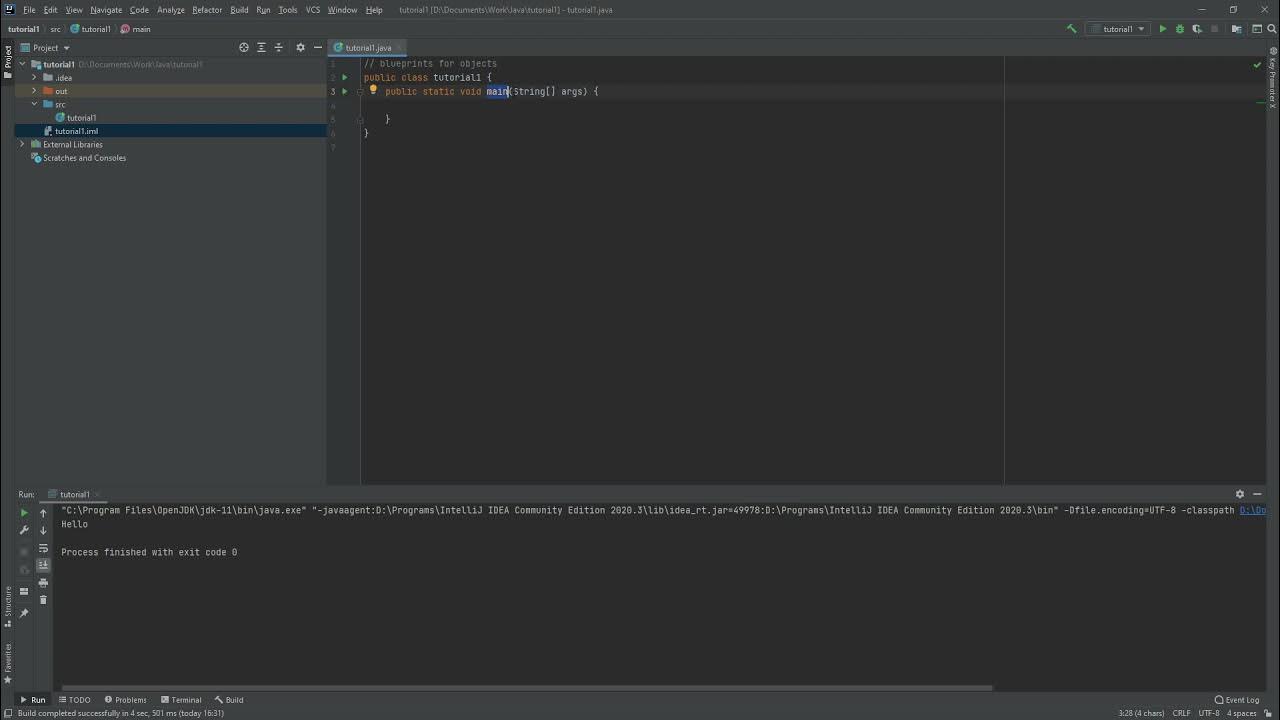 Java Tutorial #3: Basic Theory, First Program - YouTube