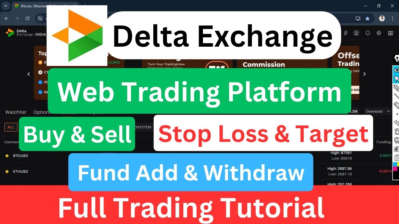 Delta Exchange web trading platform | How to use delta exchange web ...