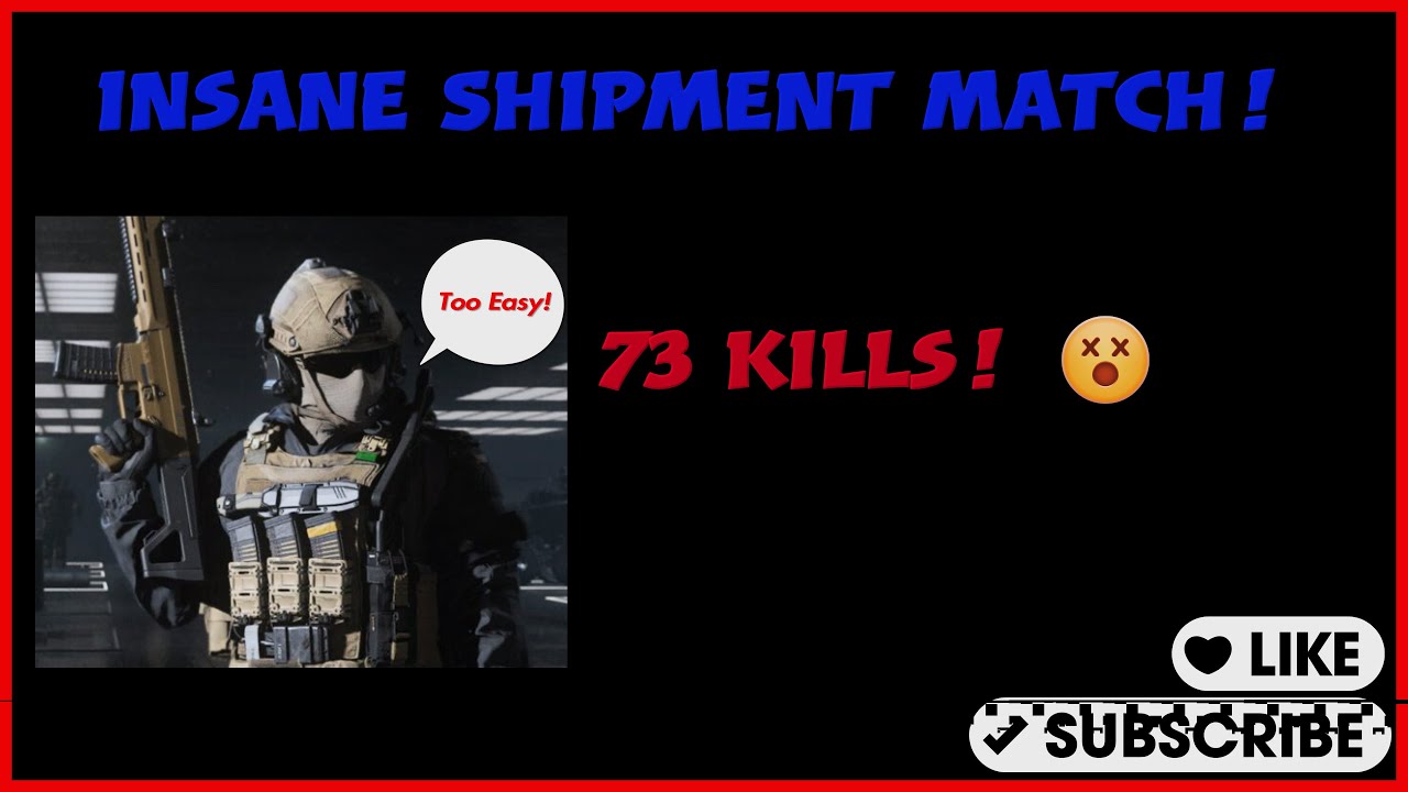 INSANE SHIPMENT MATCH! 73 KILLS WITH JAK WARDENS AND M16! COD MW3 ...