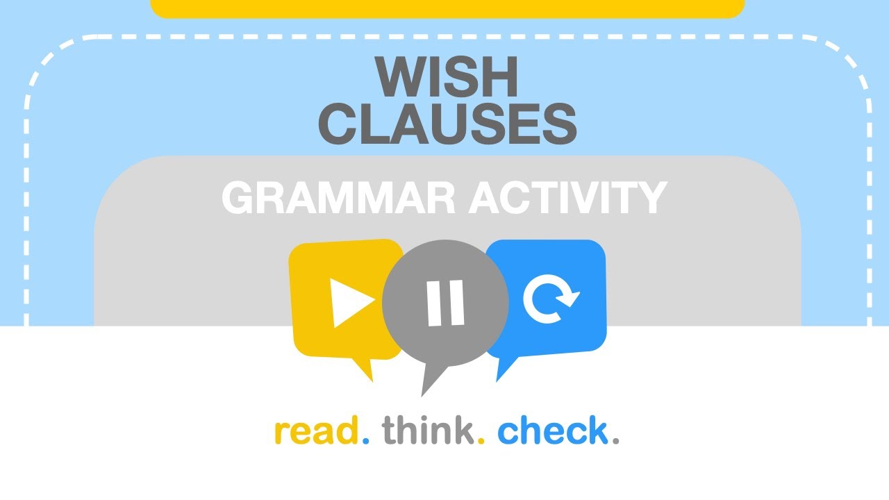 Grammar Activities: Wish Clauses (Multiple Choice) - YouTube
