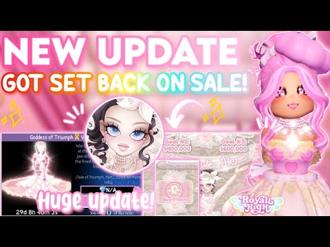 👑Exciting Update News! GOT SET IS BACK ON SALE!!⭐ ||Royale High Campus ...