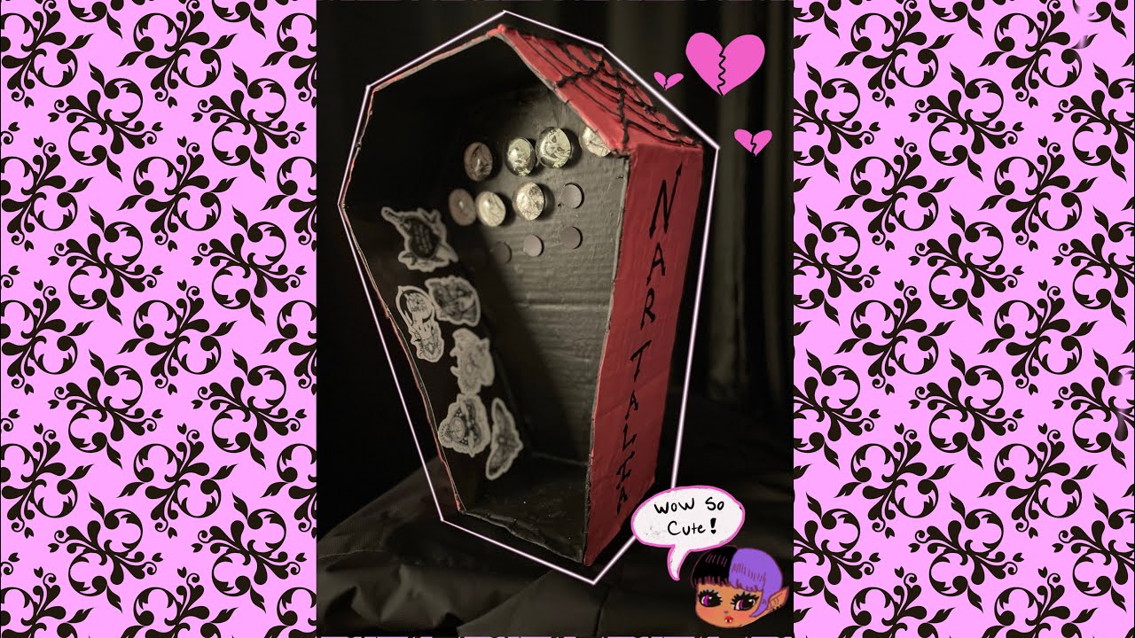 How to Make a Cardboard Coffin Display - YouTube