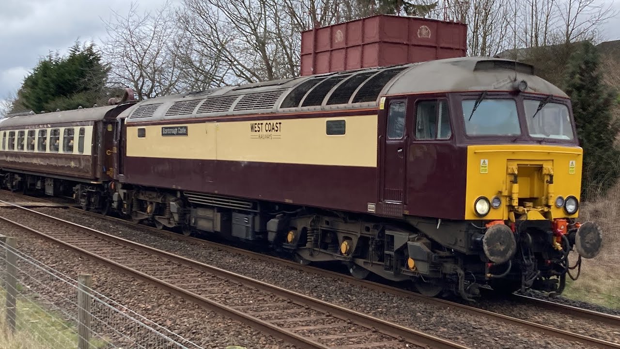 57313 and a class 47 at Appleby after the steam train was cancelled ...