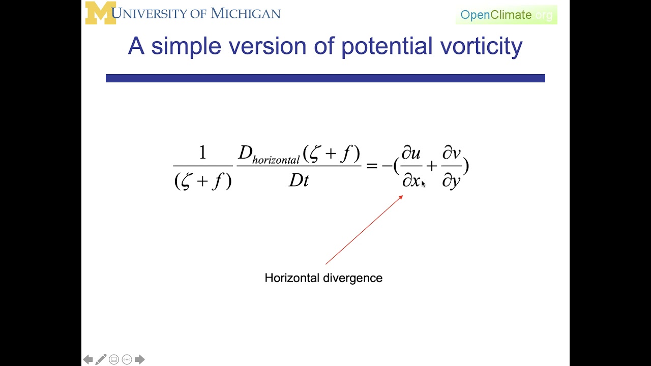 14.1.0: Dynamic Meteorology: Potential Vorticity: Introduction - YouTube