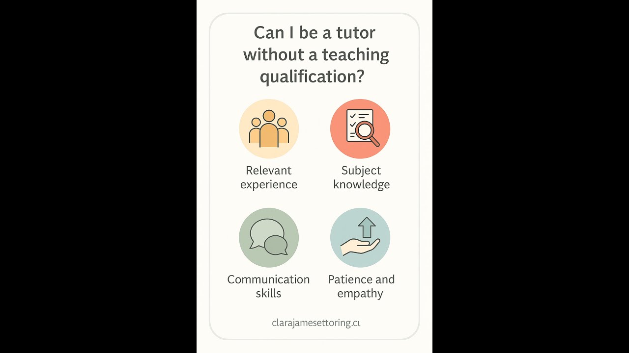Can I become a tutor if I'm not a qualified teacher - YouTube