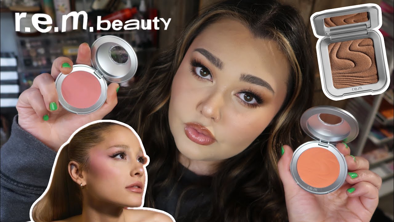r.e.m. beauty hypernova satin matte blush & bronzer review & try on 🛸 ...