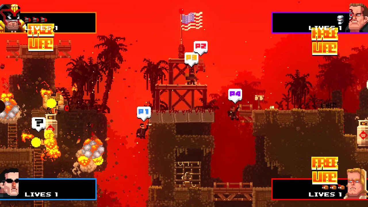 Broforce 7 - Pass the Keyboard! - YouTube