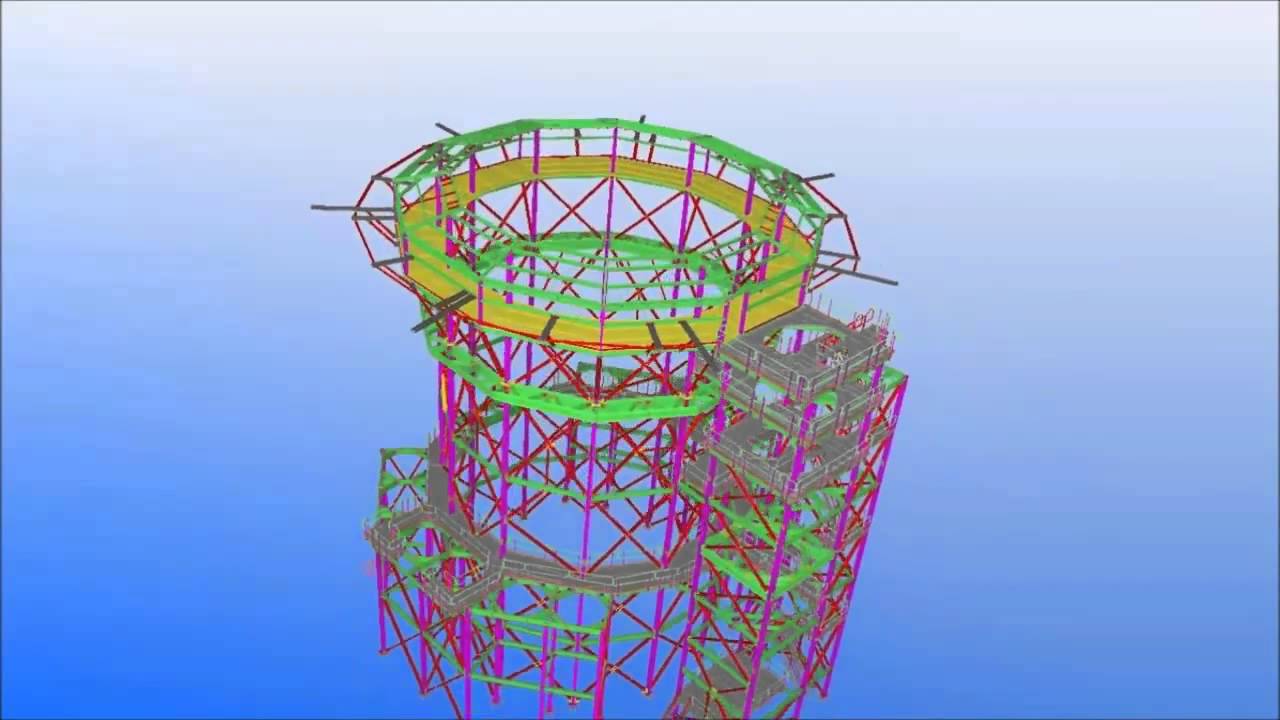 Unique Steel Structure Designed Using Tekla Modeling and Bentley Staad ...