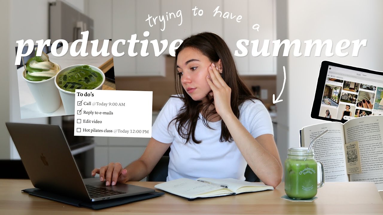trying to have a productive summer (vlog) - YouTube