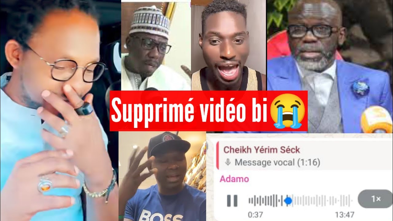 Pape Sidy Fall - Audio fuité de Cheikh Yérim Séck demande Suppression d ...
