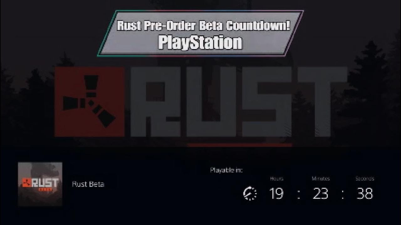 Rust Pre-Order Beta LIVE Countdown! | Rust Console News 2021 - YouTube