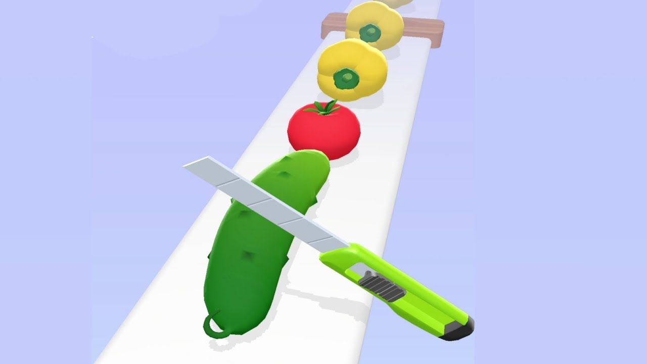Perfect Slices game! Satisfying and relaxing ASMR slicing video - YouTube