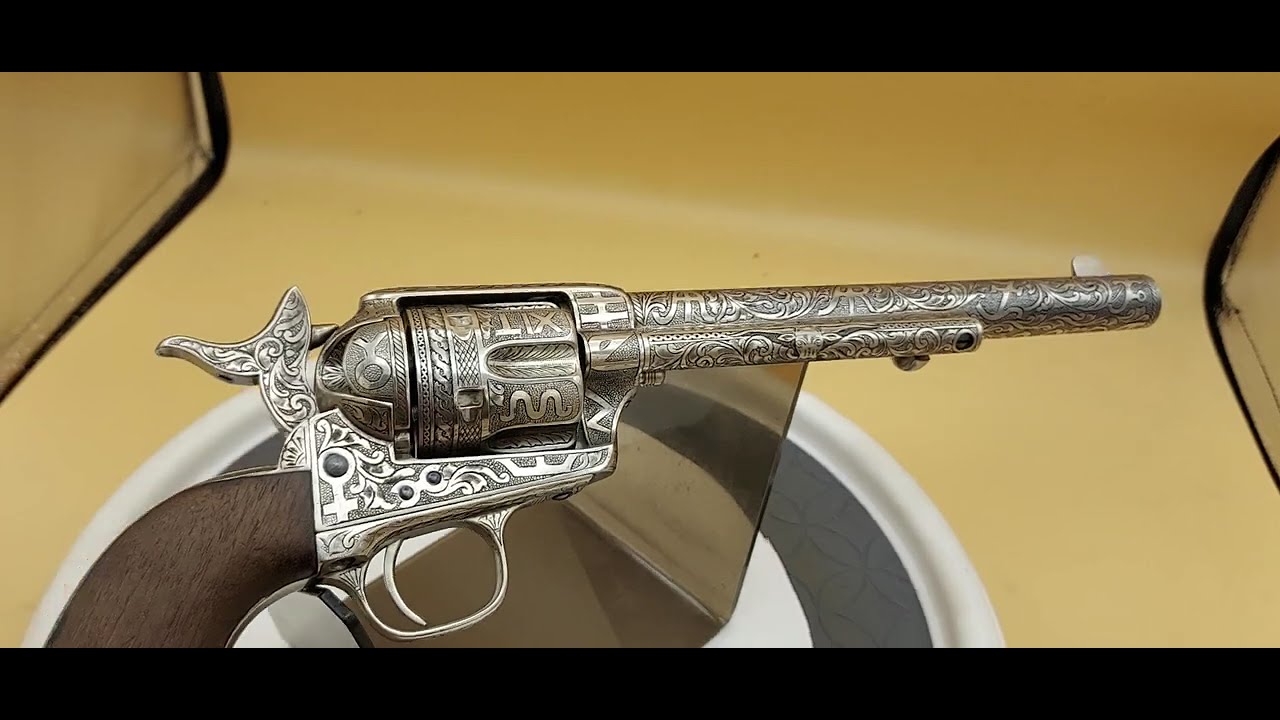antique Colt single action hand engraved by David Wade Harris - YouTube