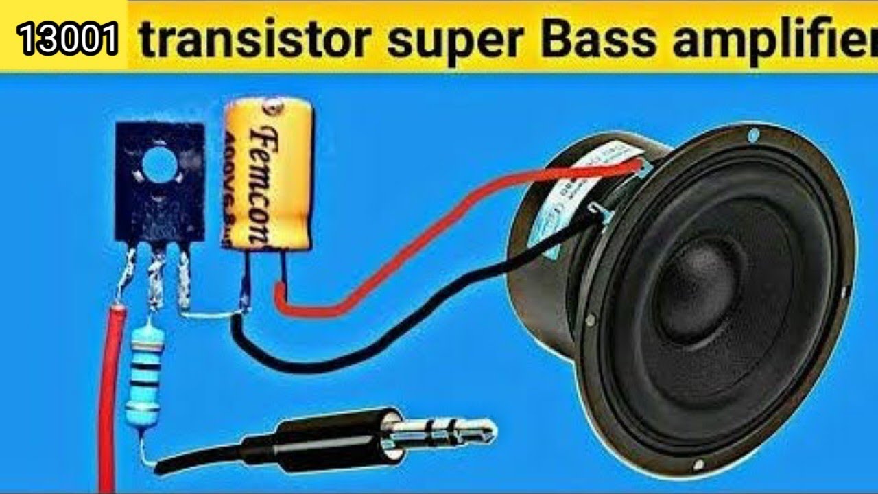 13001 transistors amplifier speaker kaise banaen, how to make amplifier ...