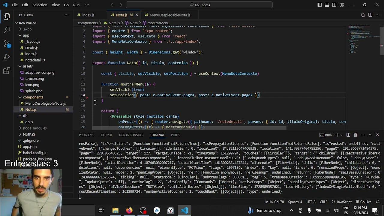 Programando todos los días (hasta tener trabajo): S1 EP26 DELETE en SQLite con REACT NATIVE ...