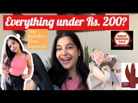 Amazon finds under Rs. 200!! Everything under 200 | Meenal Goyal - YouTube
