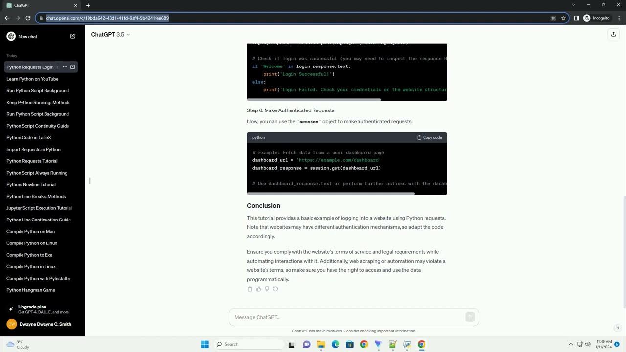 How To Login To A Website Using Python Requests Youtube
