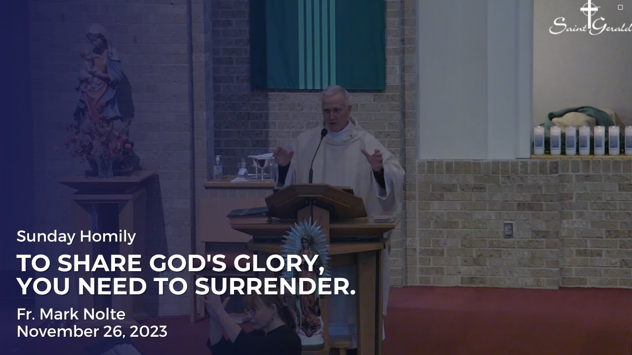 Sunday Homily with Fr. Mark | To share God's glory, you need to ...
