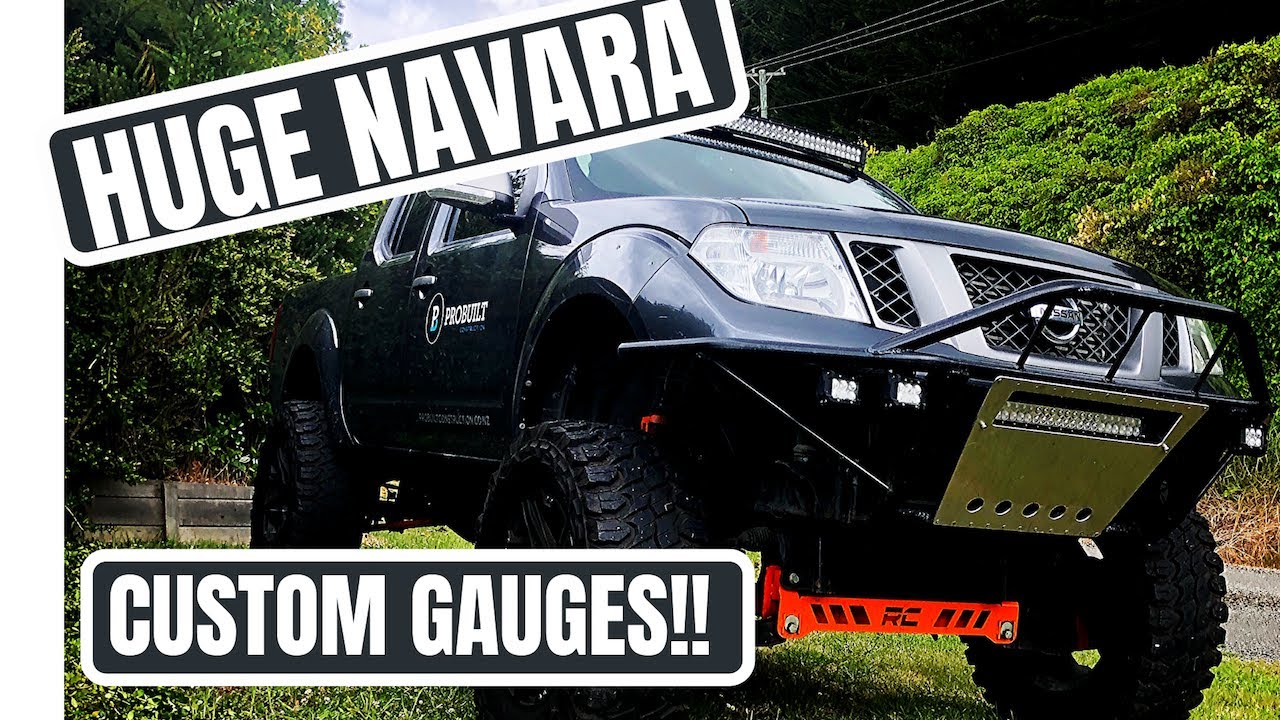 MASSIVE D40 GETS CUSTOM AIR RIDE WIRING AND GAUGES - YouTube