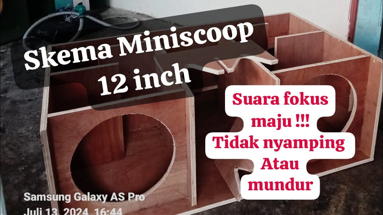 Skema Box miniscoop 12 inch agar suara fokus maju - YouTube