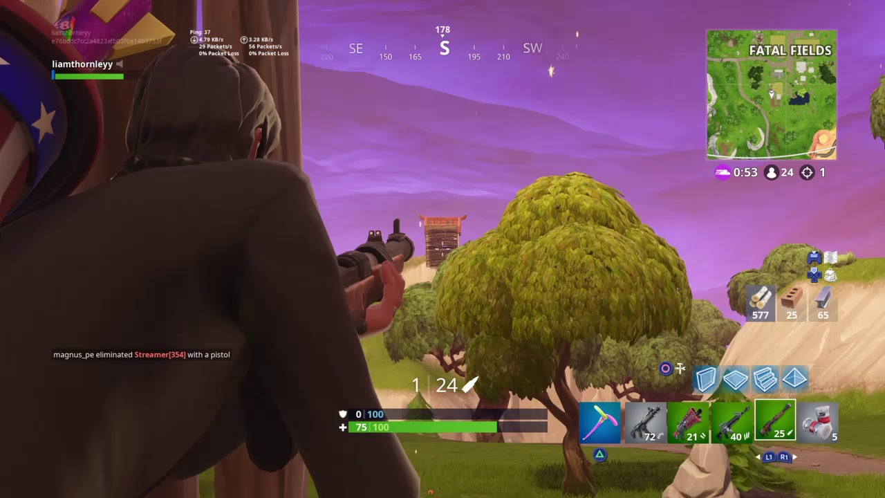 Fortnite hunting rifle head shot - YouTube