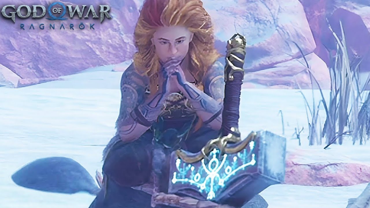 Thrud Levanta el Martillo de Thor |GOD OF WAR RAGNARÖK - YouTube