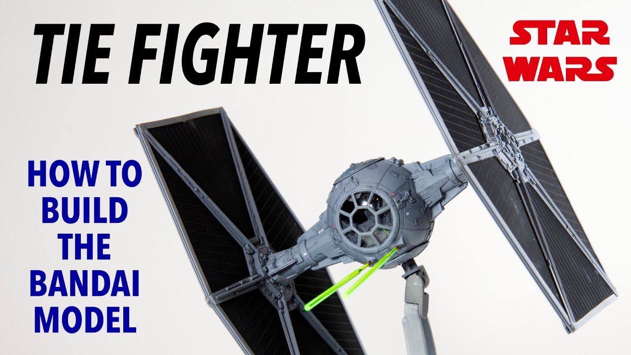 TIE Fighter Bandai 1/72 scale model kit review and build - HD 720p ...