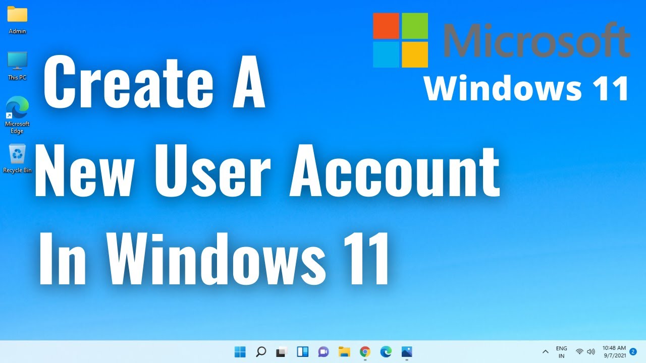 How to Create a New User Account in Windows 11 (Easy Way) - YouTube