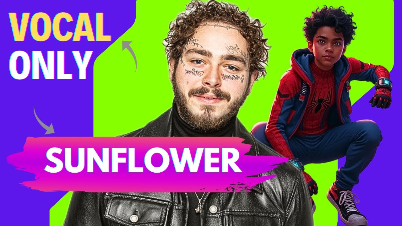 Post Malone, Swae Lee - Sunflower [VOCALS ONLY] - YouTube