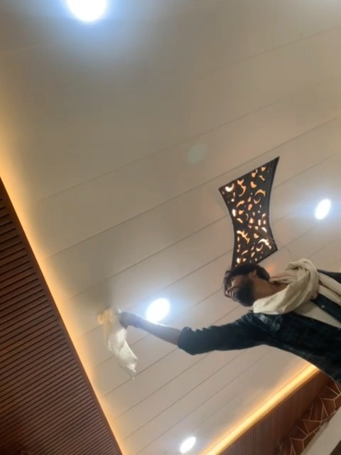 pvc and flutter panel cilling - YouTube