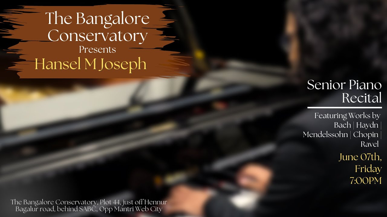 Hansel M Joseph Senior Recital - YouTube