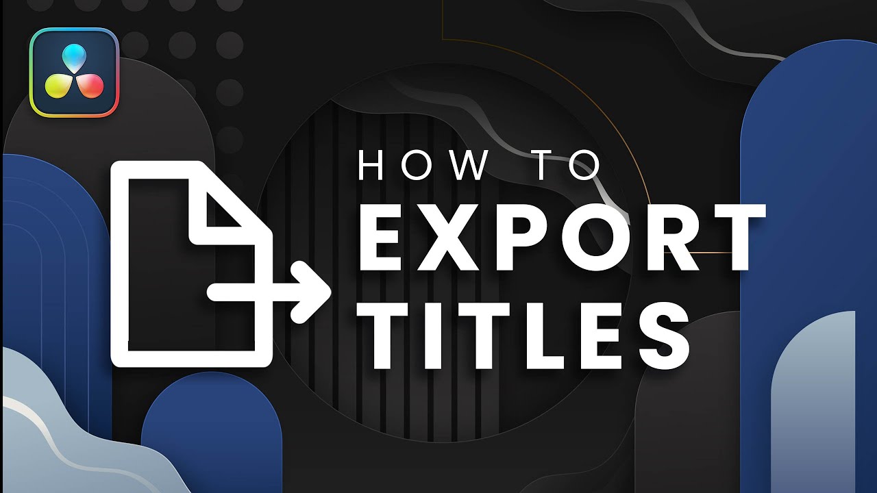 How To SAVE Your Custom TITLES To Davinci Resolve Effects Library YouTube How To SAVE Your Custom TITLES To Davinci Resolve Effects Library YouTube