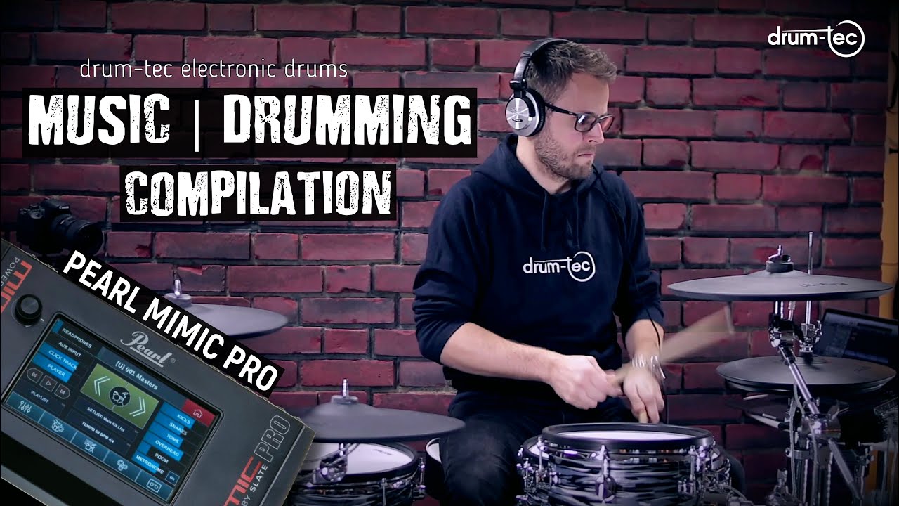 Pearl Mimic Pro module & drum-tec electronic drums music mash up - YouTube